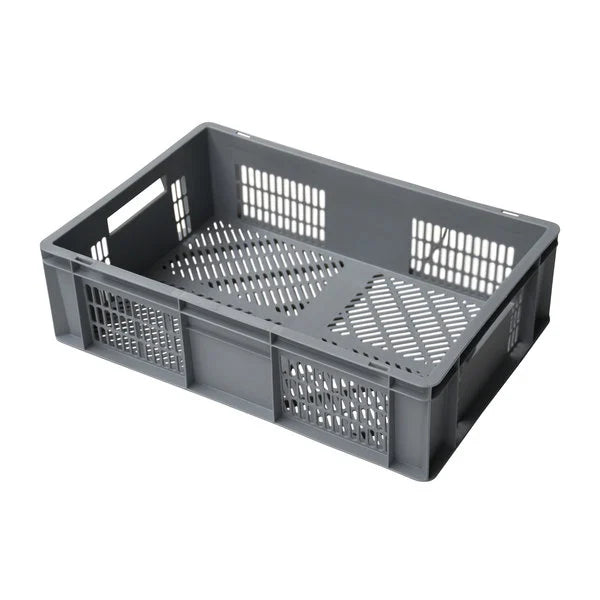 Euro Plastic Stacking Tray – 600x400x170mm – 30 Litres – Perforated ...